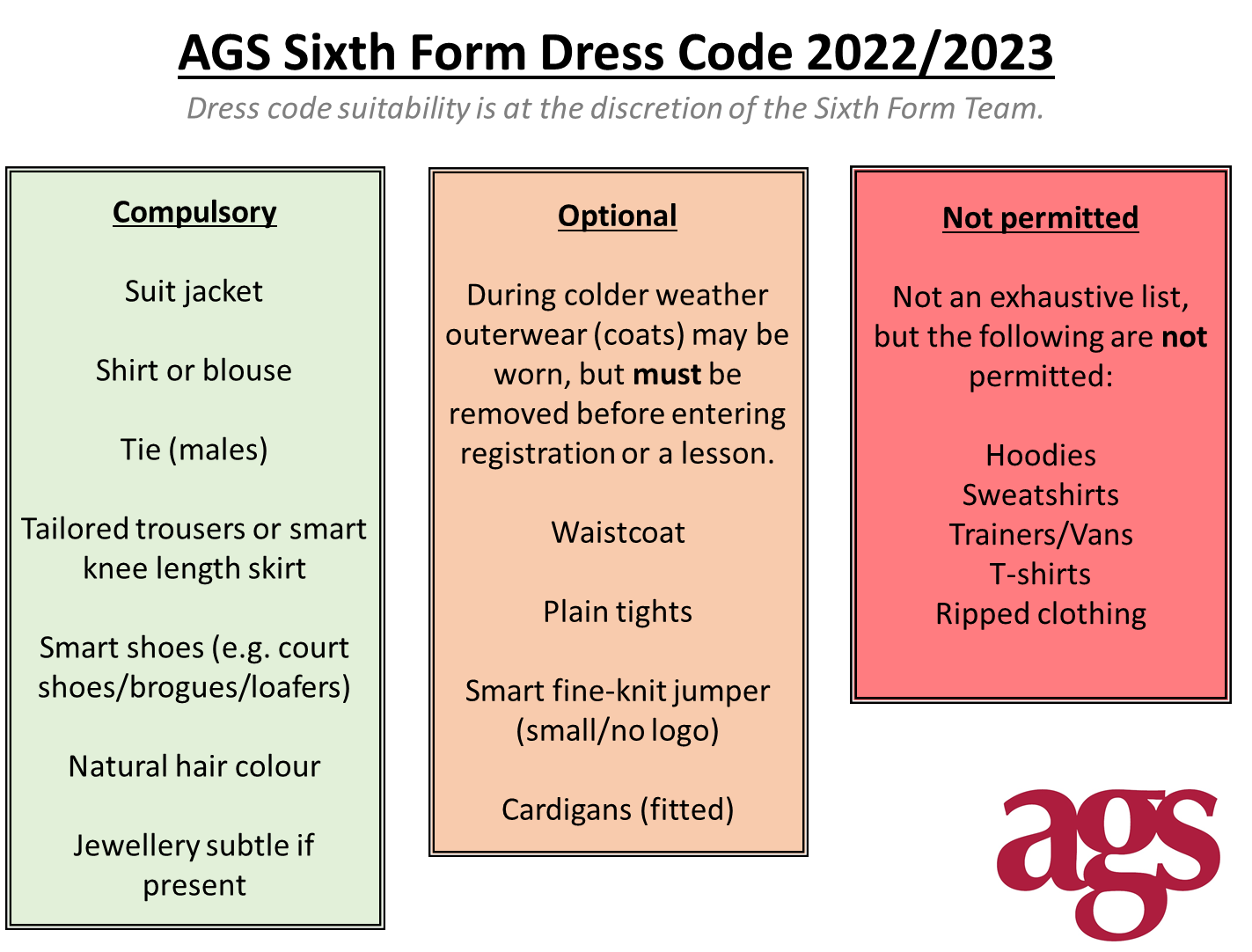 Dress Code - Alcester Grammar School
